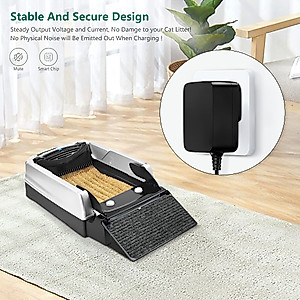 12V 1A Power Adapter Input 100V-240V, Output 12V 12W US Plug 5.5 * 2.5mm Voltage DC Power Supply for Cat Litter Box, etc.