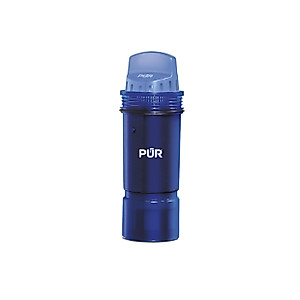 PUR Water Pitcher & Dispenser Replacement Filter 1-Pack, Genuine PUR Filter, 3-in-1 Powerful Filtration for More Chemical & Physical Substance Reduction, Blue (CRF950Z1)