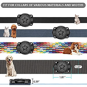 Elvodosia AirTag Dog Collar Holder[1 Pack] - Waterproof AirTag Case for Dog & Cat Collars-Sturdy Apple AirTag Holder Mount for Backpacks, Bags & Camera Straps-Air Tag Holder Fits All Width Collars