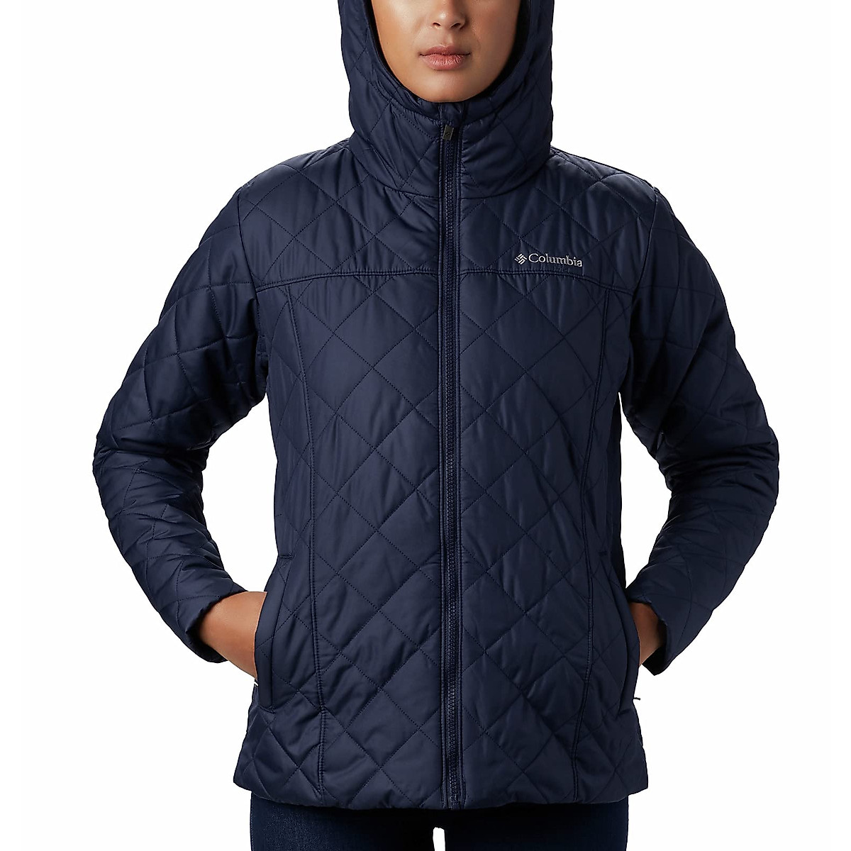 Columbia Women's Copper Crest Hooded Jacket, Dark Nocturnal, Medium