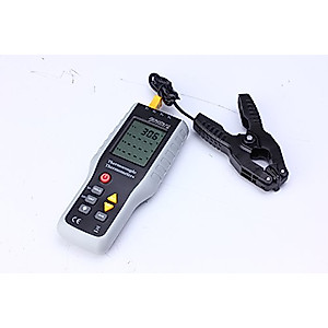 PerfectPrime TL0005, Pipe Clamp Temperature Flat Lead for K-Type Probe Thermocouple Sensor in Temperature Range From -40~200°C/393°F