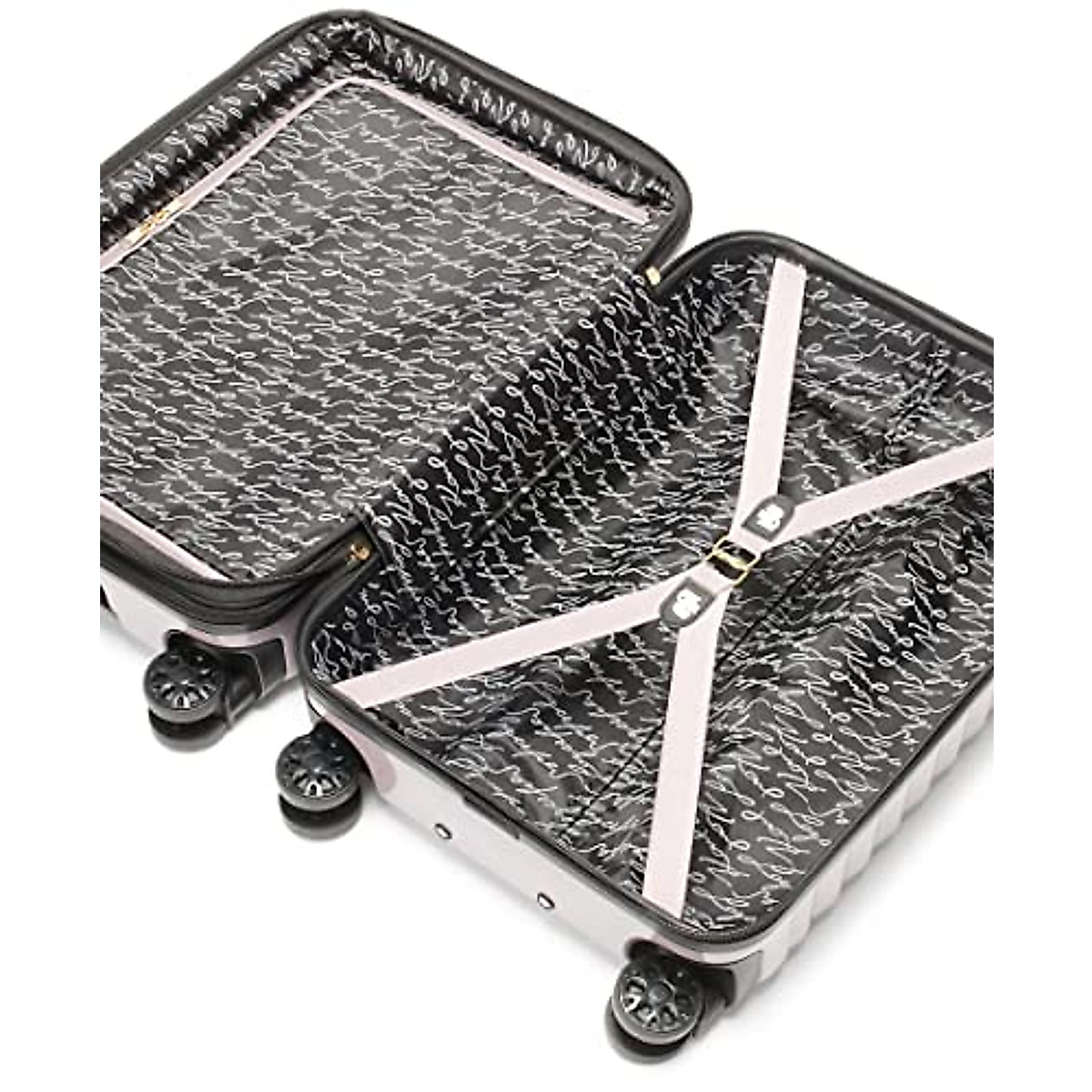 Karl Lagerfeld Paris Women's Carryon Spinner Wheels Hardside, Lilac, One Size