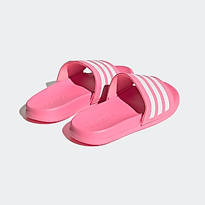 adidas Adilette Comfort Slide Sandal, Beam Pink/White/Beam Pink, 6 US Unisex Big Kid