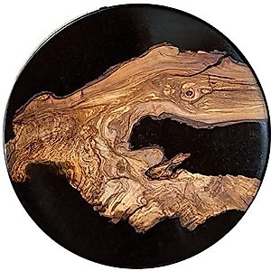 Epoxy Table, Live Edge Wooden Table, Epoxy Resin River Table, Natural Wood,Dining table, Natural Epoxy Table, Resin Table 54x54 inch