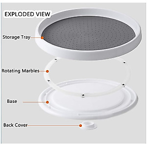 Lazy Susan Turntable for Cabinet, Pantry, Table Top, Bathroom, Laundry Room, Kitchen, 10 Inch