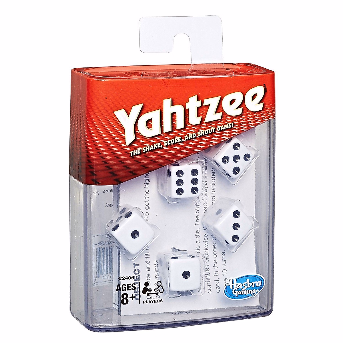 Hasbro Gaming Yahtzee Dice Game | Fast-Playing Board Games for Families | Strategy Games for Kids & Adults | Christmas Stocking Stuffers | 2+ Players | Ages 8+