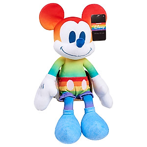Just Play Disney Pride 17-inch Large Plush Stuffed Animal – Mickey Mouse, Soft Plushie, Kids Toys for Ages 2 Up, Amazon Exclusive