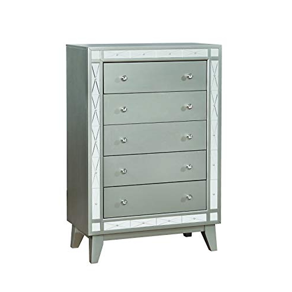 Coaster Furniture Leighton Chest Metallic Mercury 204925