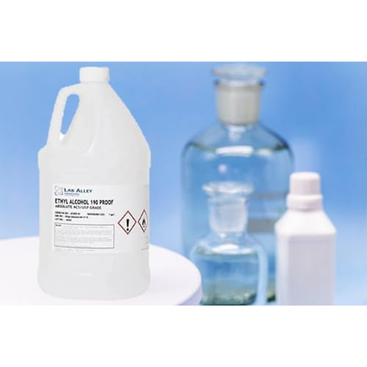 Ethanol 190 Proof (95%) Non-Denatured Alcohol, USP/FCC Food Grade, Kosher-1 GAL(Sold as 4 Quart)