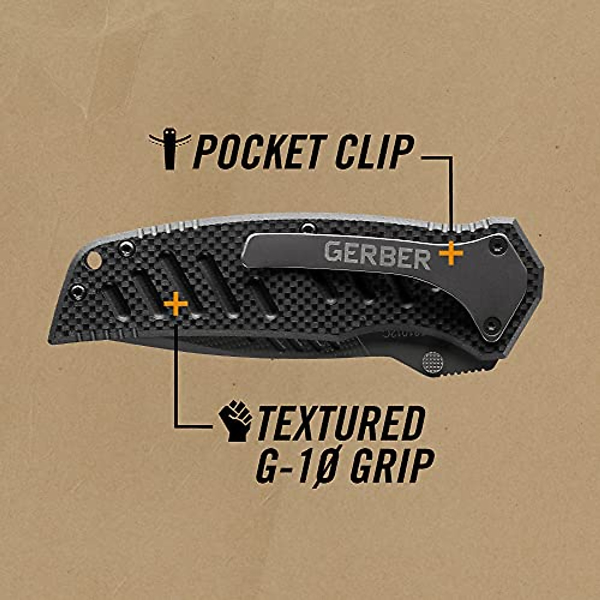 Gerber Gear Swagger Knife, Serrated Edge, Drop Point [31-000594]