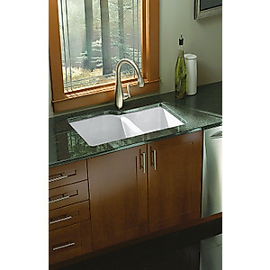 Kohler K-5931-4U-0 Executive Chef Undercounter Kitchen Sink, White