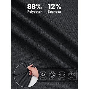 MAGCOMSEN Women's Golf Shirts V Neck Collarless Short Sleeve Polo Quick Dry Athletic Tennis Sun T Shirts Dry Fit Black,M