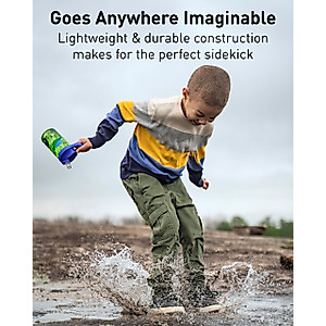 CamelBak eddy+ 14oz Kids Water Bottle with Tritan Renew – Straw Top, Leak-Proof When Closed, Rainbow Floral