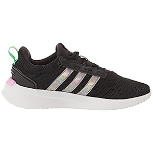 adidas Racer TR21 Running Shoe, Core Black/Core Black/Beam Green, 4 US Unisex Big Kid