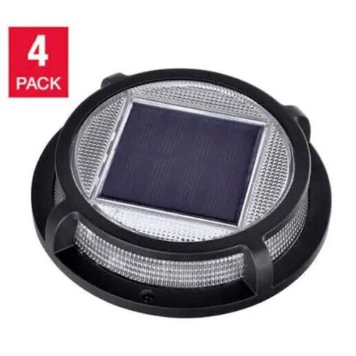 MyHOME Solar Multi-Surface LED Lights 12 Lumen Deck Driveway, Accent Lights- 4 Pack