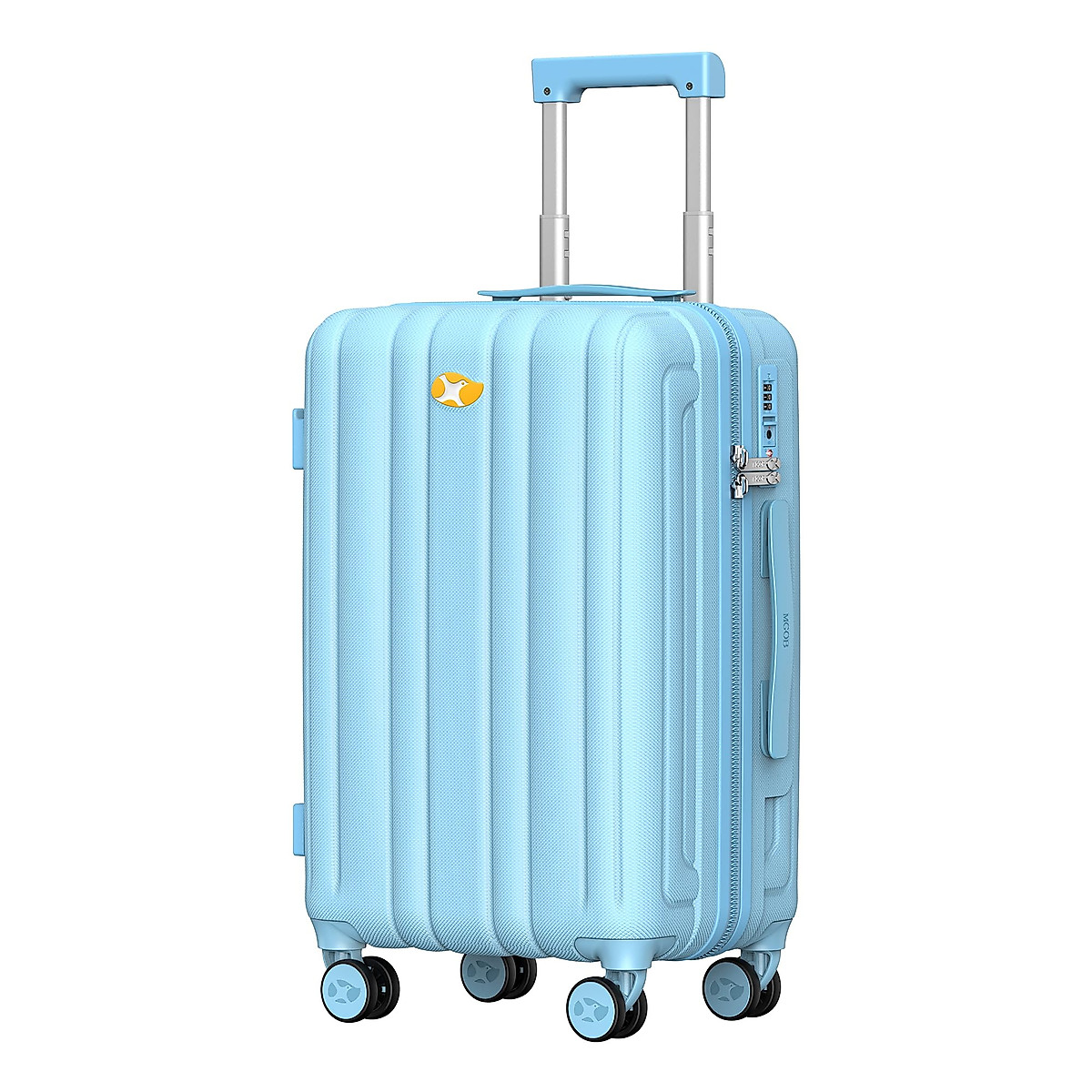 MGOB Carry On Luggage 22x14x9 Airline Approved, Hard Suitcases with Spinner Wheels, Polycarbonate Lightweight Luggage, Durable & Stylish, Built-in TSA Lock, Blue
