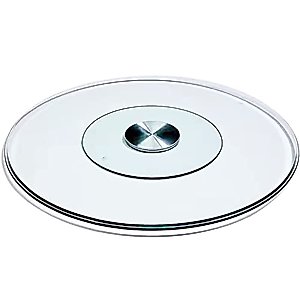 Lazy Susan,Tempered Glass Rotating Tray Tempered Glass Round Turntable Rotating Serving Tray for Dining Table Rotating Tray Glass Serving Plate