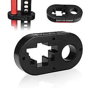 3mirrors Handle Keeper for Hi-Lift Jack Lifter, Built-in Steel Plate Super Durable Sun-Resistant Rubber Handle Bar Protector Jack Handle Holder Upgrade