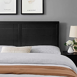 Modway MOD-6221-BLK Archie Full Wood Headboard, Black