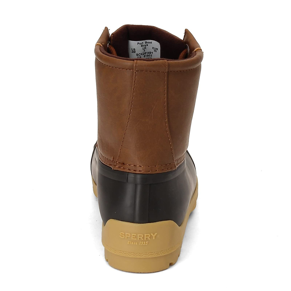 WKG Port Boot, Tan/Brown, 1 US Unisex Big Kid