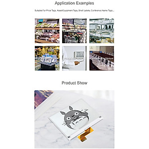 4.2inch E-Ink Raw Display Panel e-Paper for Raspberry Pi etc. Resolution 400x300 SPI Interface (no PCB) @XYGStudy (4.2inch e-Paper)