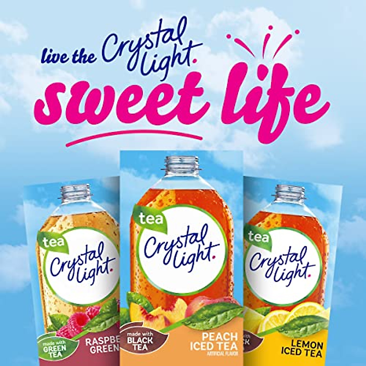 Crystal Light Sugar-Free Peach Iced Tea On-The-Go Powdered Drink Mix 120 Count