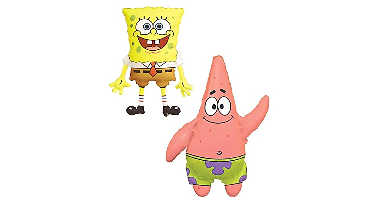 Spongebob & Patrick Foil Balloons - Perfect Party Decor