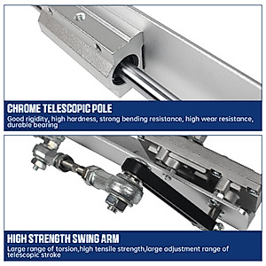 CNCTOPBAOS Reciprocating Linear Actuator Stroke 6 Inch 1.18"-6",Adjustable Telescopic Rocker Arm Mechanism Gear Motor DC24V Speed Regulation Adapter 120RPM 3-15CM