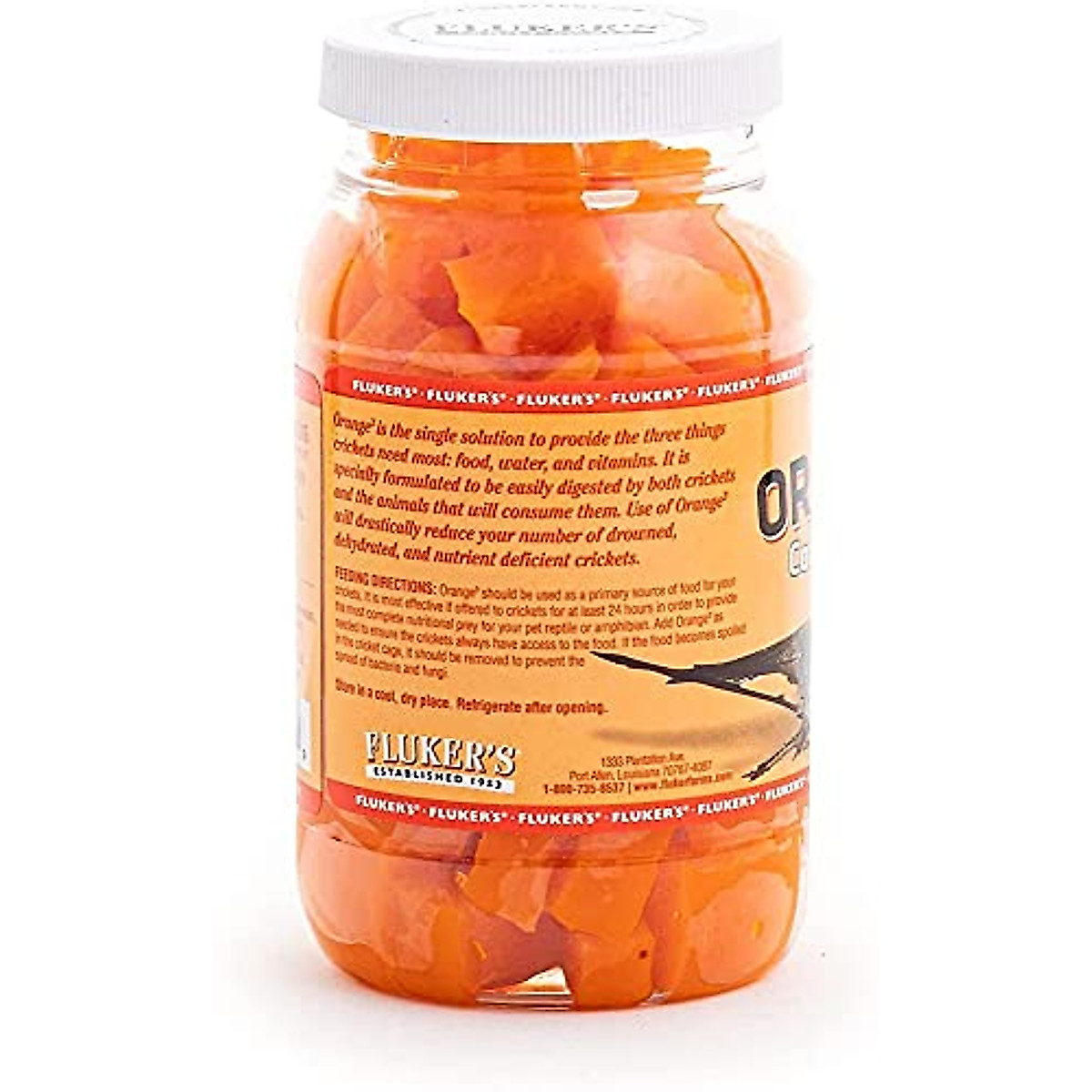 Fluker's Orange Cube Complete Cricket Diet 12oz - Includes Attached DBDPet Pro-Tip Guide