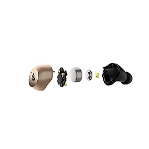 ausounds AU-Stream Hybrid Bluetooth True Wireless Hybrid Active Noise Cancelling Earbuds with Touch Controls, Wireless Charging Case, and Premium Dynamic Drivers, Gold