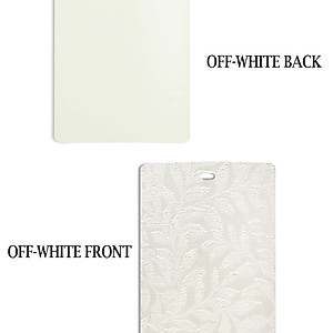 DALIX Rainforest Off White Vertical Blind Texture Sliding Door 82.5 Qty 5 Pack