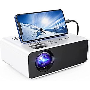 SMONET 1080P Movie Projector 4K 7500L Home Projector Video TV Projector Portable Mini Projector Outdoor Indoor Wall Compatible with TV Stick Laptops PC PS5 HDMI USB