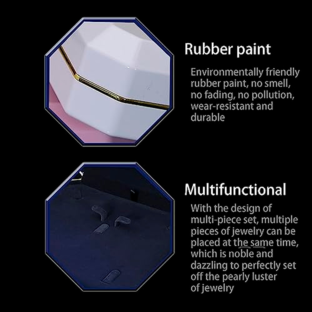 HSLFUAI Necklace Display with Led Light,Jewelry Box for Necklace, Necklace Boxes for Jewelry Gift,Jewelry Gift Box for Wedding, Birthday, Valentine' Day, Mother'S Day, Christmas,Black Velvet Interior