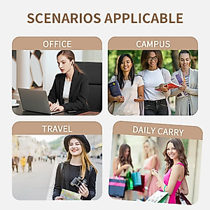 GOLF SUPAGS Womens Laptop Backpack with Separate Laptop Compartment Water Resistant Computer Backpacks Fits 15.6 Inch Notebook Travel Work College Bags (Apricot)