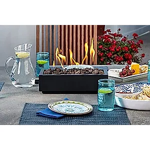 Bond Manufacturing 52148 Sara 15,000 BTU 14" Umbrella Hole Tabletop Firebowl, Black