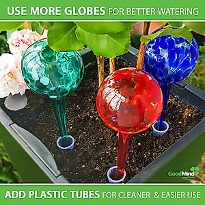 Large Plant Watering Globes, Outdoor Indoor Watering Devices, Aqua Globes, Glass Self Watering Globes, Water Globe, Water Plant Stakes, Spikes, Water Bulbs, Water Balls, Watering Bulb