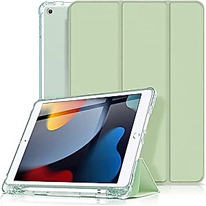 Tablet Case for iPad 9/8/7 Generation, Resistant Rugged Cover with Pen Holder, Cover for iPad 10.2 2021/2020/2019