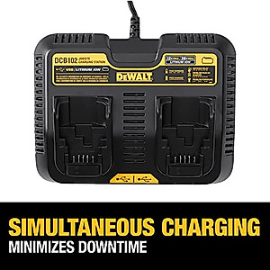 DEWALT 20V MAX* Charging Station for Jobsite with 4Ah Battery Pack (DCB102BP)