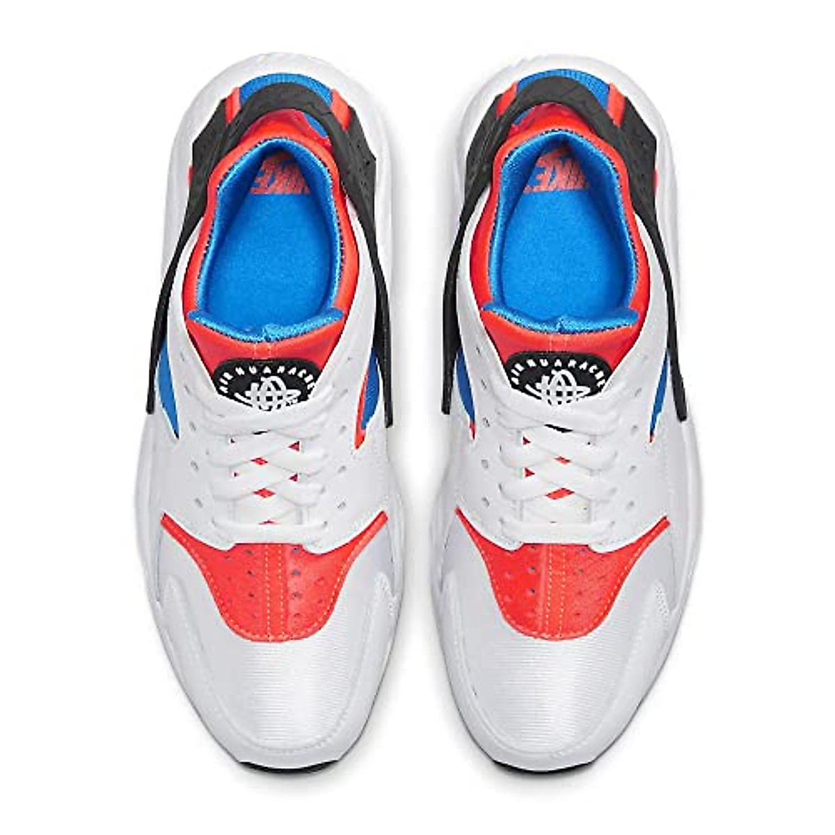 Nike Women's Air Huarache Running Shoes, White/Black/Bright Crimson, 10 US