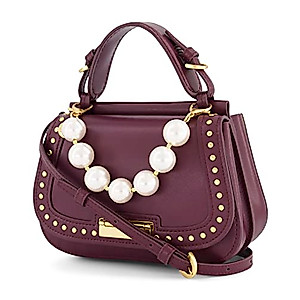 Zac Posen Chantalle Saddle Crossbody, Bordeaux