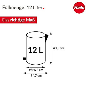 Hailo 0517-030 Pure M, White, 27 x 27 x 43 cm, Weiß