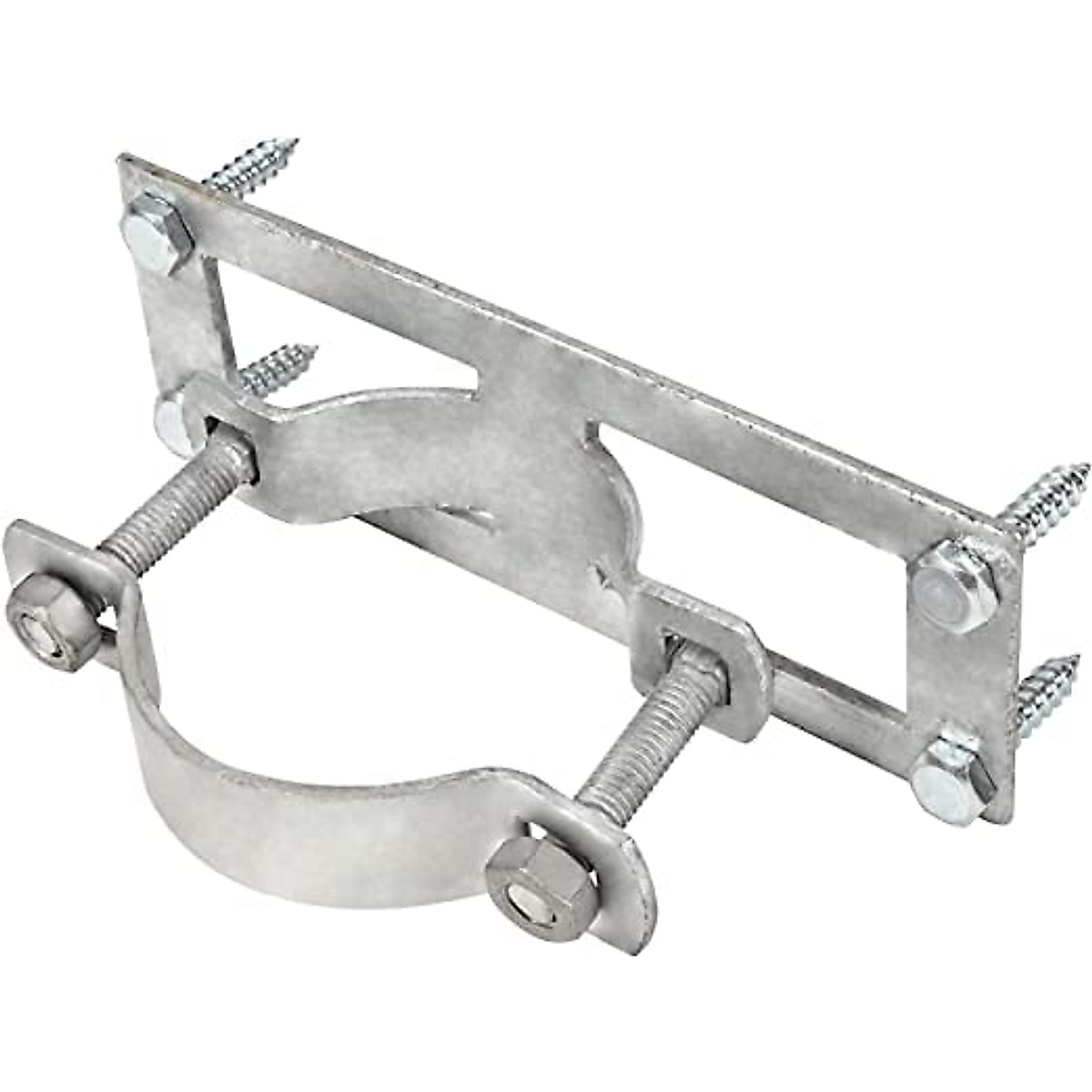 Steel 2 Wood Fence Bracket(24-Pack)，Chain Link Wood Adapter，Wood Fence for Steel Post Panel Attachment Adapter Bracket