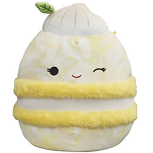 Squishmallows Original 12-Inch Landry Yellow Meringue Macaron - Medium-Sized Ultrasoft Official Jazwares Plush