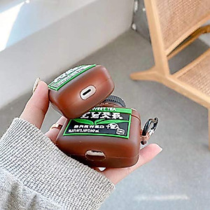 Peekdook for Air pod 2/1 Case Soft Silicone Cute Cartoon Fure Leaf Set Fashion Food Protective Skin Accessory Keychain Girl Teens Air pod 2&1 Compatible Box (Fure Leaf)