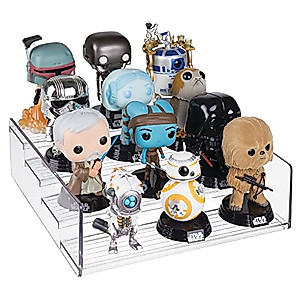 mDesign Plastic Kitchen Spice Bottle Rack Holder, Food Storage Organizer for Cabinet, Cupboard, Pantry, Shelf - Holds Spices, Jars, Baking Supplies, 4 Levels, 2 Pack - Ligne Collection - Clear