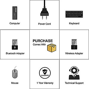 DELL OPTIPLEX 390 DT Desktop Computer, Intel Core I3-2100 3.1GHz, 8GB DDR3, 1TB, DVD, WIFI, HDMI, VGA, Bluetooth 4.0, Windows 10 Professional 64 Bit (Renewed)
