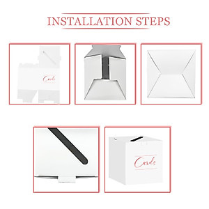 HEIPINIUYE Pink Card Box Wedding Card Box Money Box Card Box for Party Wedding Baby Shower Birthday Gift Card Box Holder