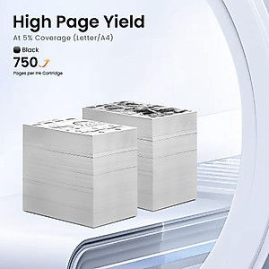 GREENBOX Compatible 564 564XL Ink Cartridge Replacement for HP 564 564 XL for HP Photosmart c309a c309g b209a 7520 7525 5510 5520 C5580 Printer (5 Black)