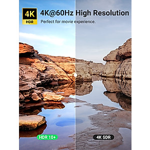 UGREEN 2 Pack HDMI Adapter Right Angle 90 Degree Gold Plated HDMI Male to Female Connector Supports 3D 4K HDMI Extender for TV Stick Roku Stick Chromecast Xbox PS4 PS3 Nintendo Switch