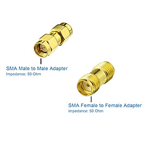 Superbat RF coaxial SMA Male to SMA Female Bulkhead RG174 15ft Cable + 3pcs RF Coax SMA Adapter Kit for SDR Equipment Antenna Ham Radio,3G 4G LTE Antenna,ADS-B,GPS and etc